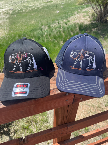 Trucker mesh back western pleasure horse hat | Flat Hat Rags