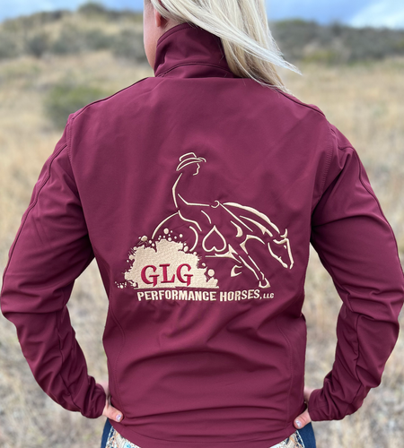 Burgundy Unisex Embroidered Softshell Jacket | Flat Hat Rags