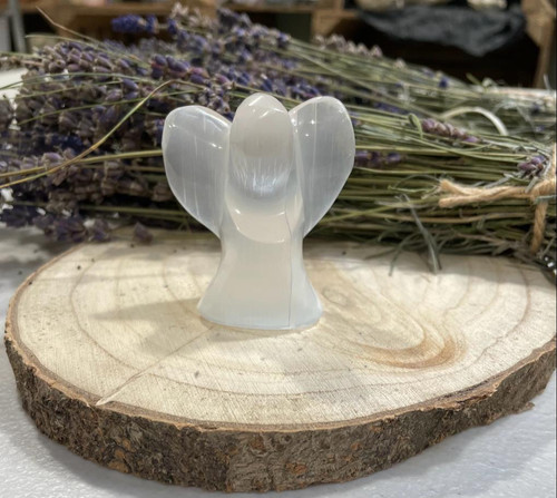 SELENITE ANGEL - 60mm - Morocco STUNNING | Earthstore
