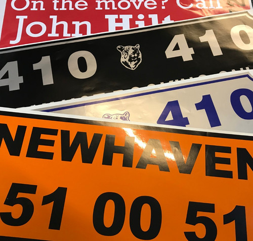Printed Taxi Door Sign | Signosaurus Lewes
