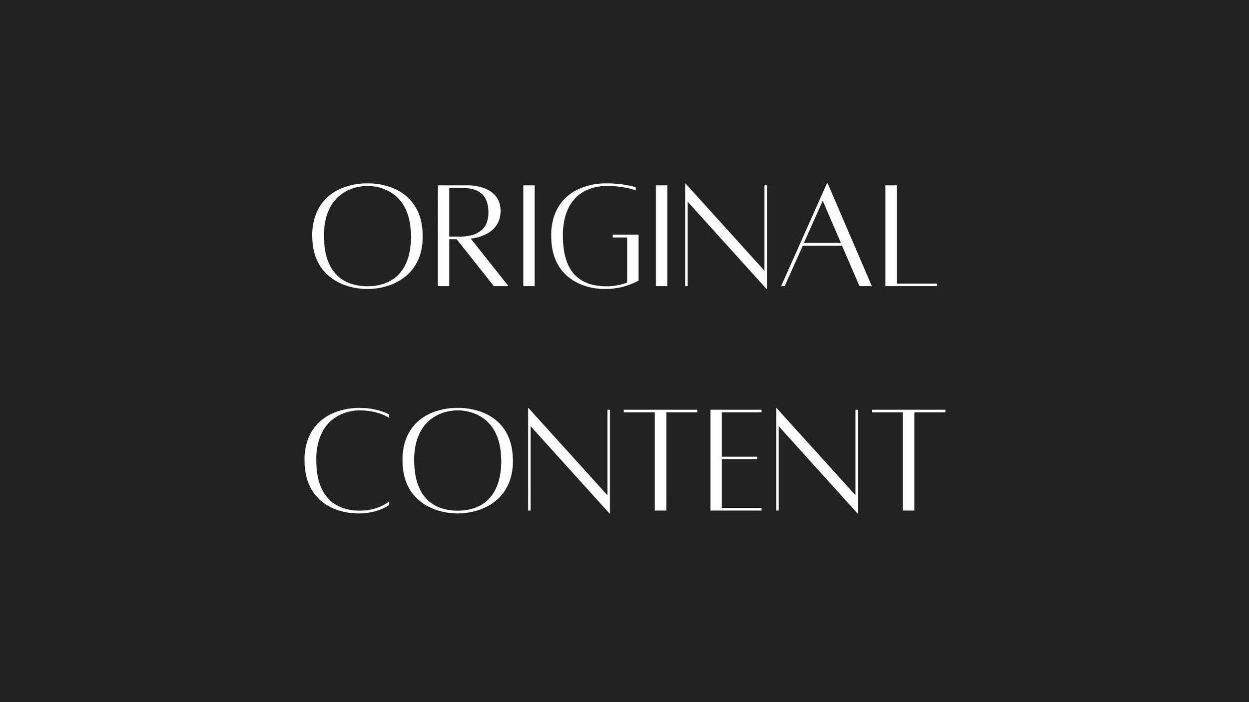 Original Content | JR Media