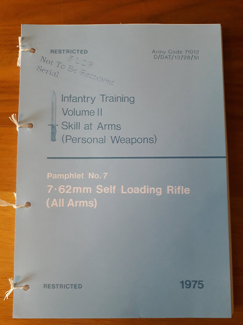 MOD Training Manuals | Birmingham Militaria