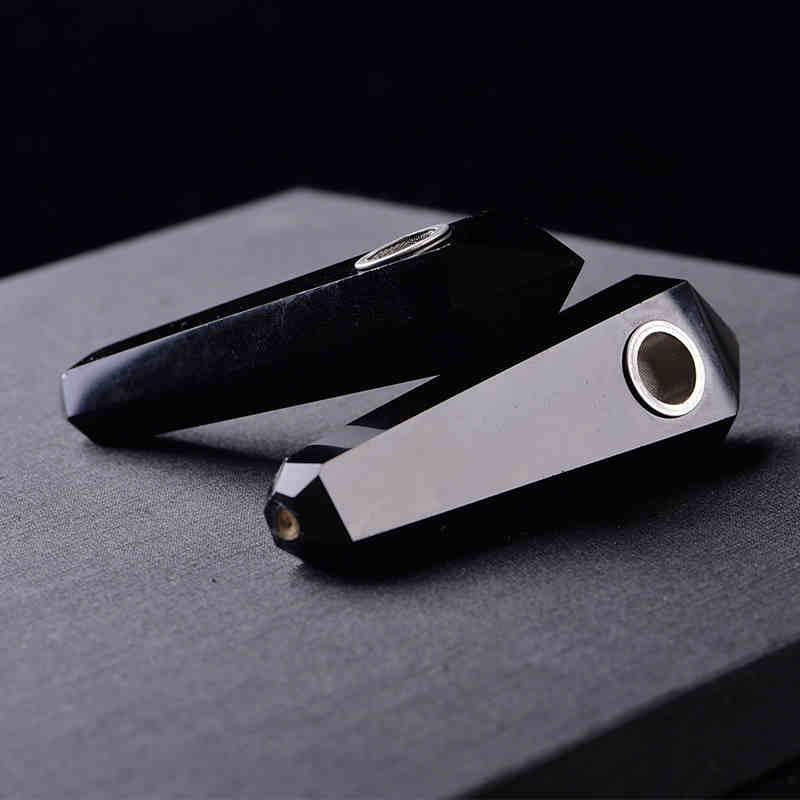 Home Décor Beautiful coffin black obsidian pipe Home & Living etna.com.pe