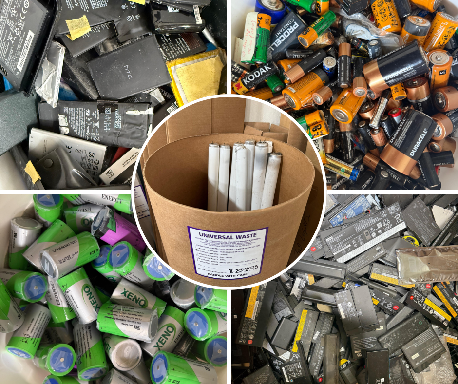 Universal Waste Recycling and Proper Packaging: Batteries, Light Bulbs ...
