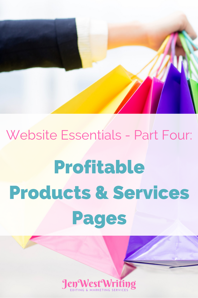 Website Essentials - Part Four: Profitable Products & Services Pages