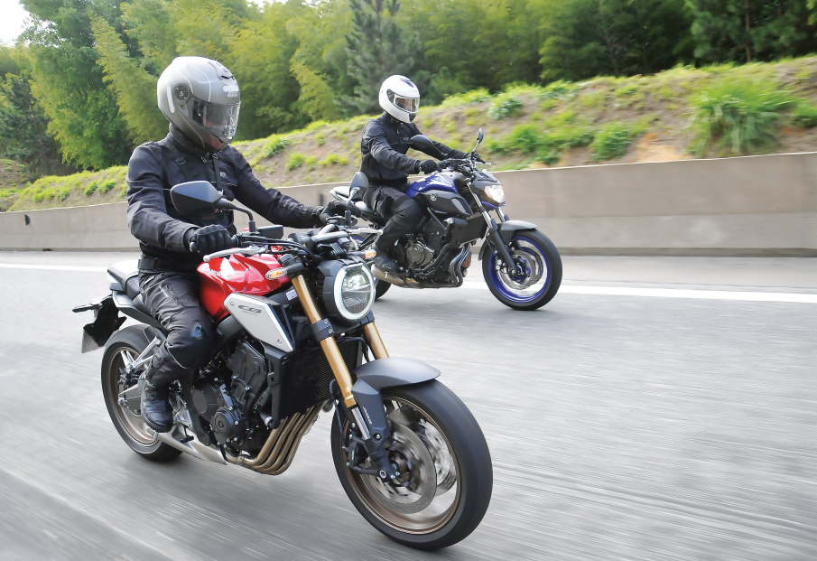 Comparativo - CB 650R X MT-07