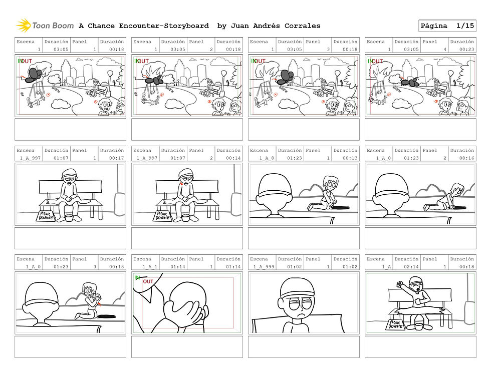 Storyboard/Animatics/Animations | Juan Andres Art Site
