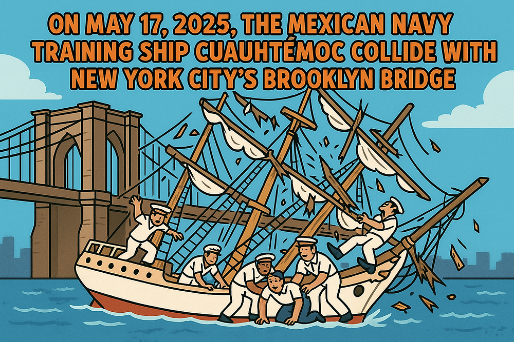 Mexican Navy Ship Collides with Brooklyn Bridge, Leaving Two DeadJB ...