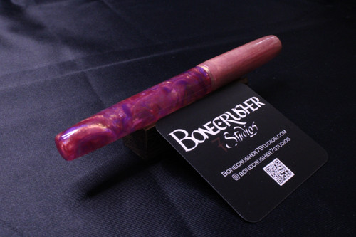 "Fuscia Dreams" Segmented Velma Fountain Pen | Bonecrusher 7 Studios