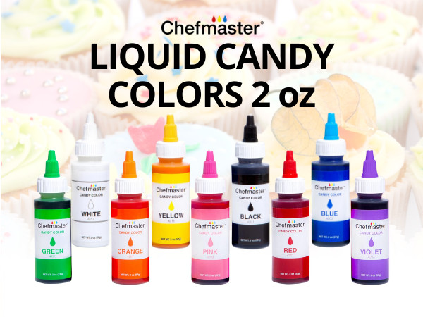 Edible ChefMaster Candy Color | North Carolina USA | Jelloart Baking ...