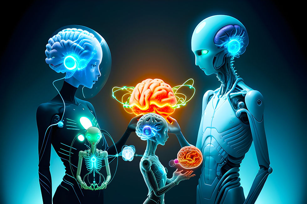 Quantum entanglement with an alien ASI and a human brain