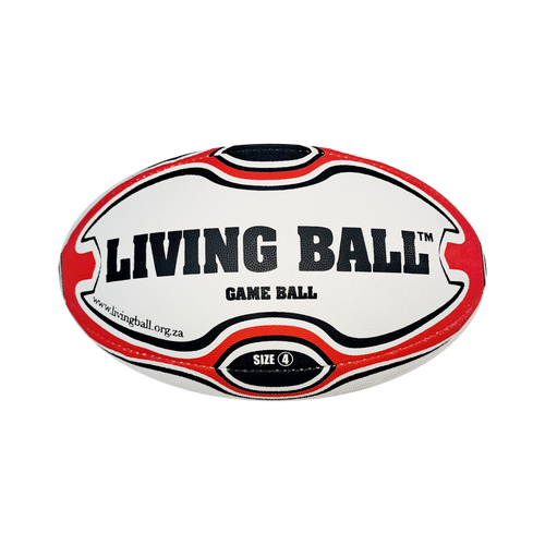 LB Rugby - Red - Size 4 | Living Ball