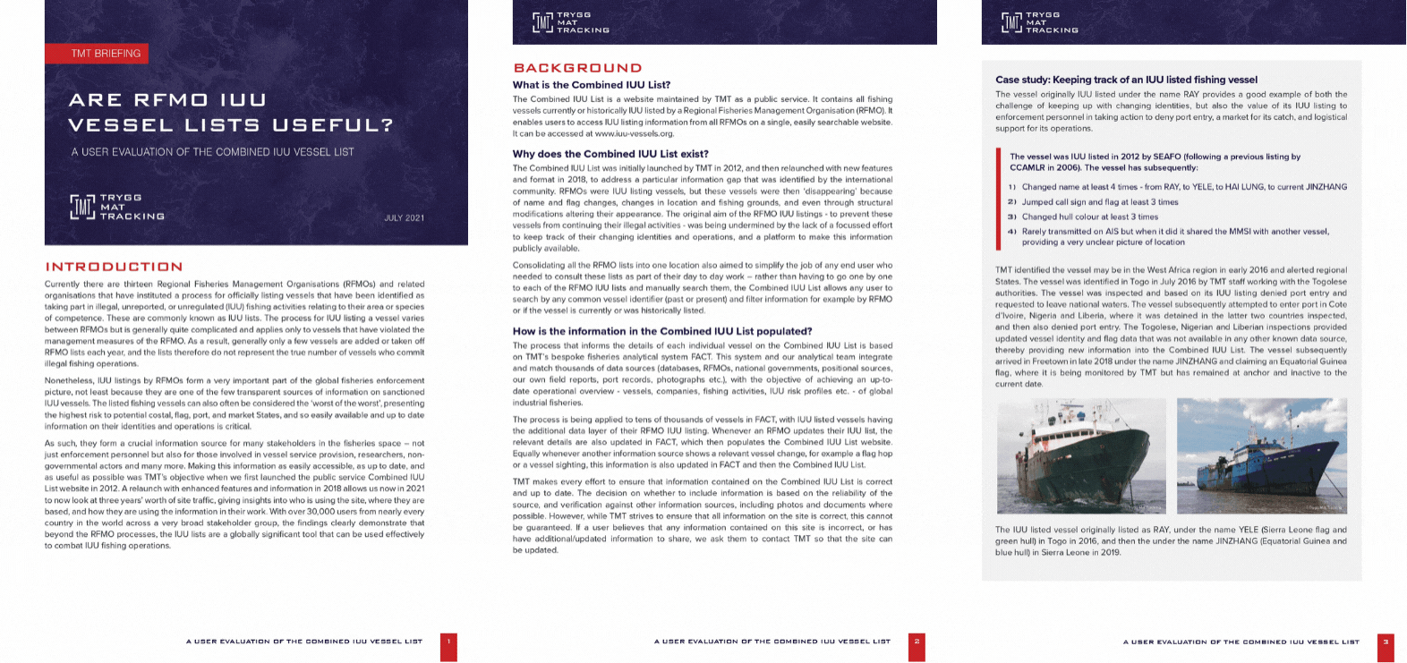 Are RFMO IUU lists useful? A User Evaluation of the Combined IUU Vessel ...