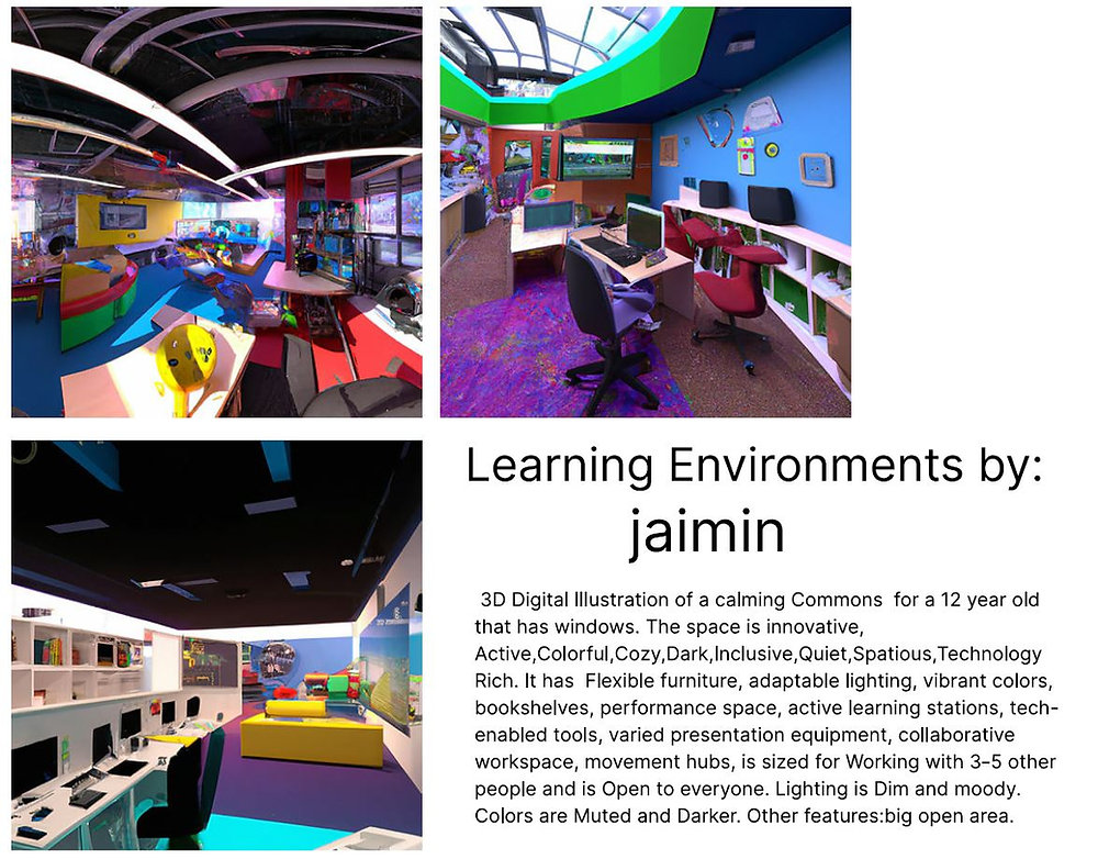 AI helps students imagine their future school