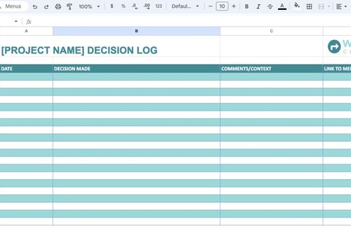 Project Decision Log | Way Forth Collective