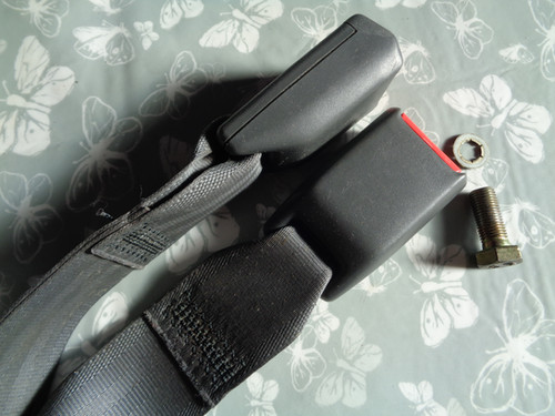 Mazda bongo Set of 2 dark grey rear seat belt stalks | Bongo Parts