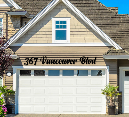 Full Address Sign - Script Font | Rusticdesigns4you