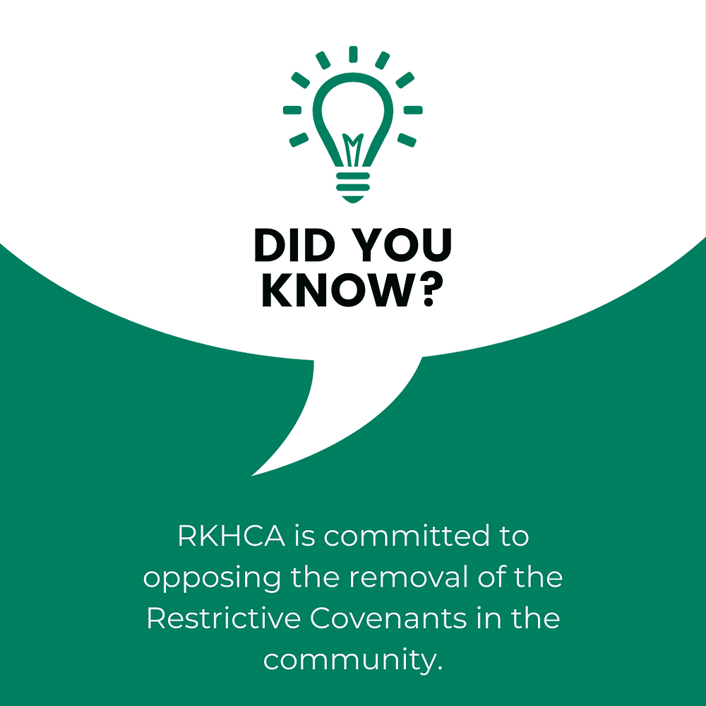 Application to Remove Restrictive Covenant Withdrawn in Only 8 Days