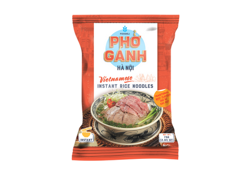 Instant Pho Ganh Hanoi Traditional Beef Flavor/6 packs x 75g | Foodeli ...