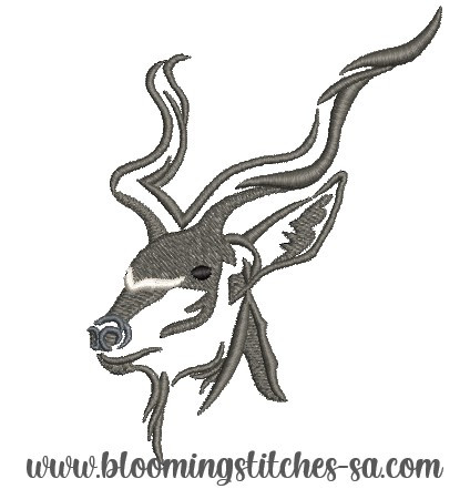 Kudu Head | Blooming Stitches SA