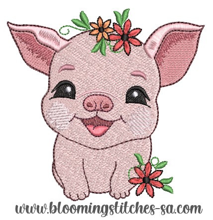 Little Pig | Blooming Stitches SA