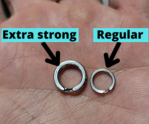 25 pcs SPLIT RING, STAINLESS STEEL, DOUBLE SNAP RING FOR LURES & JIGS ...