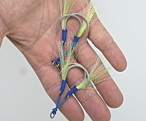 ASSIST HOOKS-FOR SLOW/FAST JIGS,GLOW,LIGHT,EXTRA STRONG | Jiggingdepot