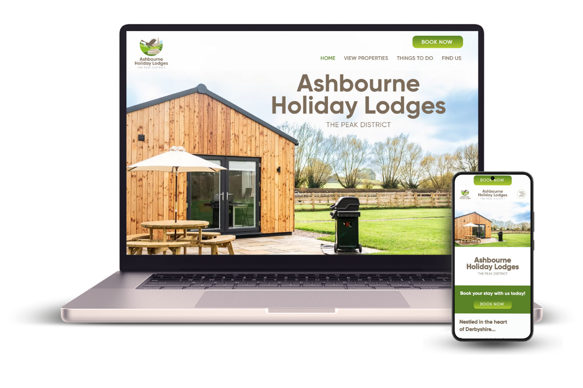 Ashbourne Holiday Lodges - Web Goddess Portfolio