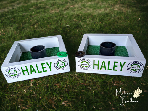 Washer Toss Game Custom Design with Epoxy | Made On Brookhouse