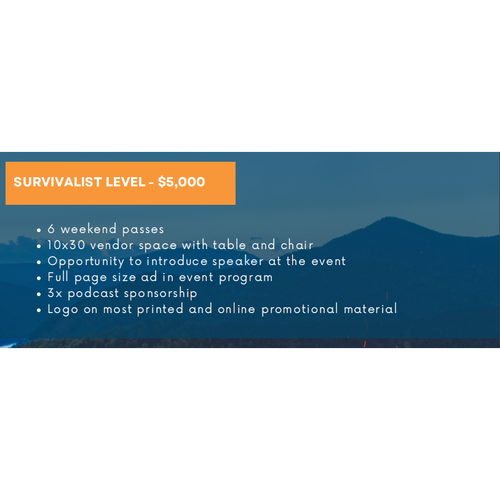 Survivalist Level Sponsorship | Mountain Readiness