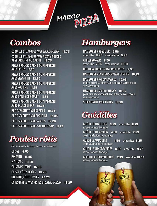 Menus | marco-pizza