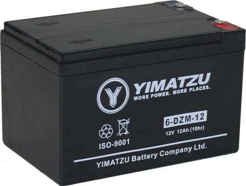 Battery - EV12120 / 6-DZM-12 / 6-FM-12, Gel AGM, 12V 12AH, Yimatzu ...