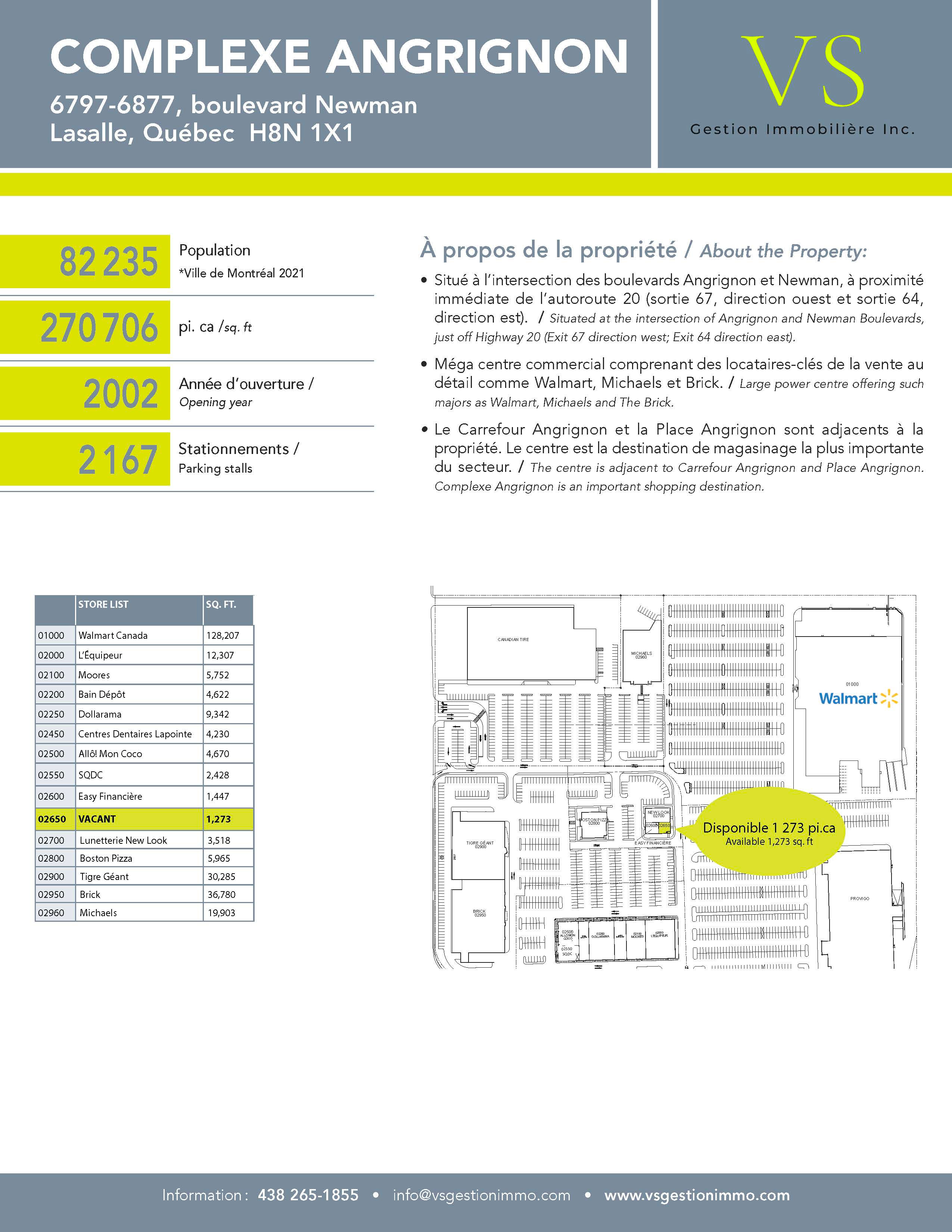 COMPLEXE ANGRIGNON, EN
