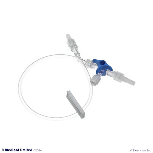 N Medical Extension Set 100mm 4-Way Stopcock Sterile | LCH Pharma