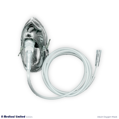 N Med Adult Oxygen Mask w/ 2.1m Tubing | LCH Pharma