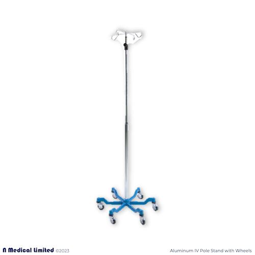 N Med Hospital IV Holder w/ Wheels (Adjustable Height)| LCH Since 1940