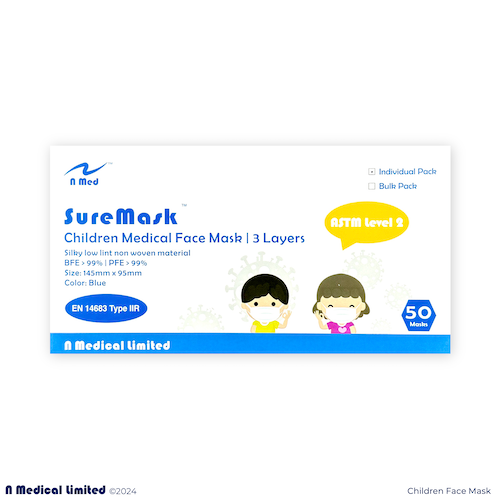N Med Children Surgical Mask - Blue | LCH Pharma