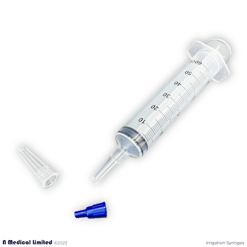 N Medical Sterile Catheter Tip Syringe 60ml with Adapter & Tip Cap ...