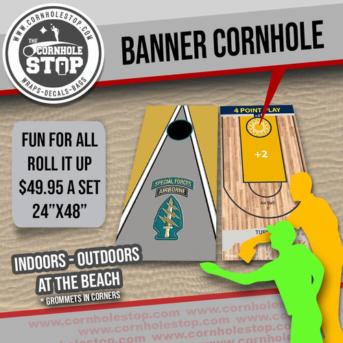 Banner Cornhole Game Set (2) - Select Design Or Request Custom ...