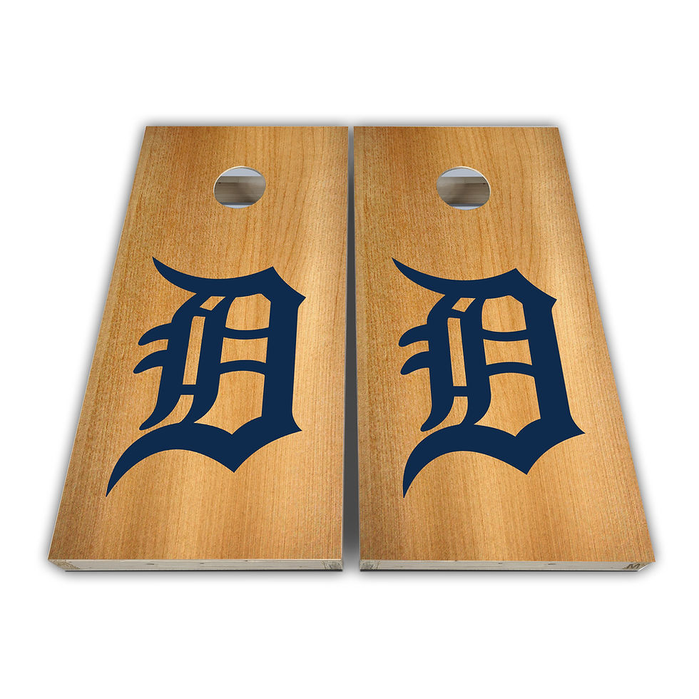 D Detroit Cornhole Board Game Set Baggo Board Set | Sweet Water Cornhole