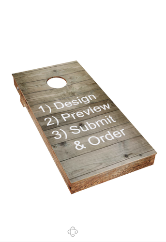 Design Your Own Custom Cornhole Toss Wrap Set Cornhole Board Game Skins ...
