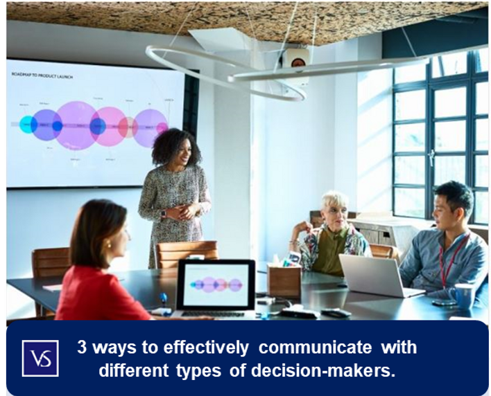 3 ways to effectively communicate with different types of decision-makers.