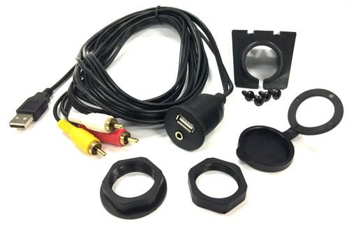 USB 3.0 3.5mm AUX To USB 3.0 3 RCA Flush Mount Cable (UHWE-11) | JFL Electronics