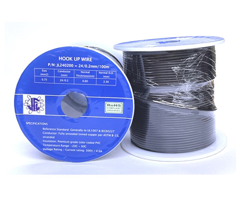 Hook-Up Wire, 24/0.2, 100m/Roll | JFL Electronics