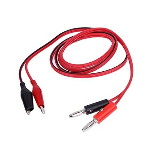 Banana Plug to Crocodile Clip Test Leads Pair | JFL Electronics