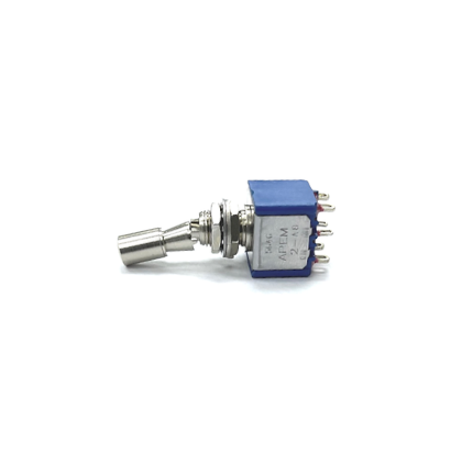 5646AB-2V, APEM Toggle Switch, DPDT, ON-ON, 2 Locked Positions, 6A 125V | JFL Electronics