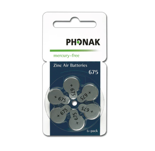 Phonak Hearing Aid Batteries 675 | Aristocrat Hearing Aid Associates