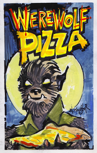 Werewolf Pizza | carriewrightsilk
