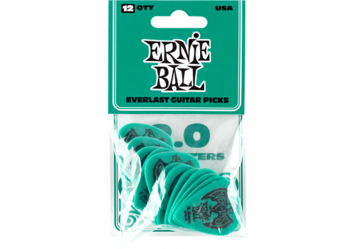 ERNIE BALL MEDIATORS EVERLAST SACHET DE 12 BLEU GIVRE 2MM | nafiassou