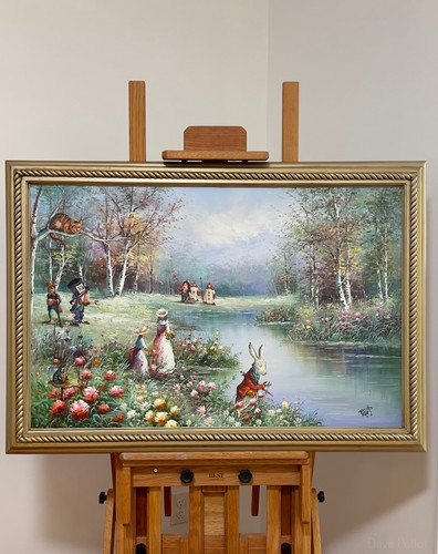 'Awake in a Strange Place' - Original Oil on Found Art by Dave Pollot ...